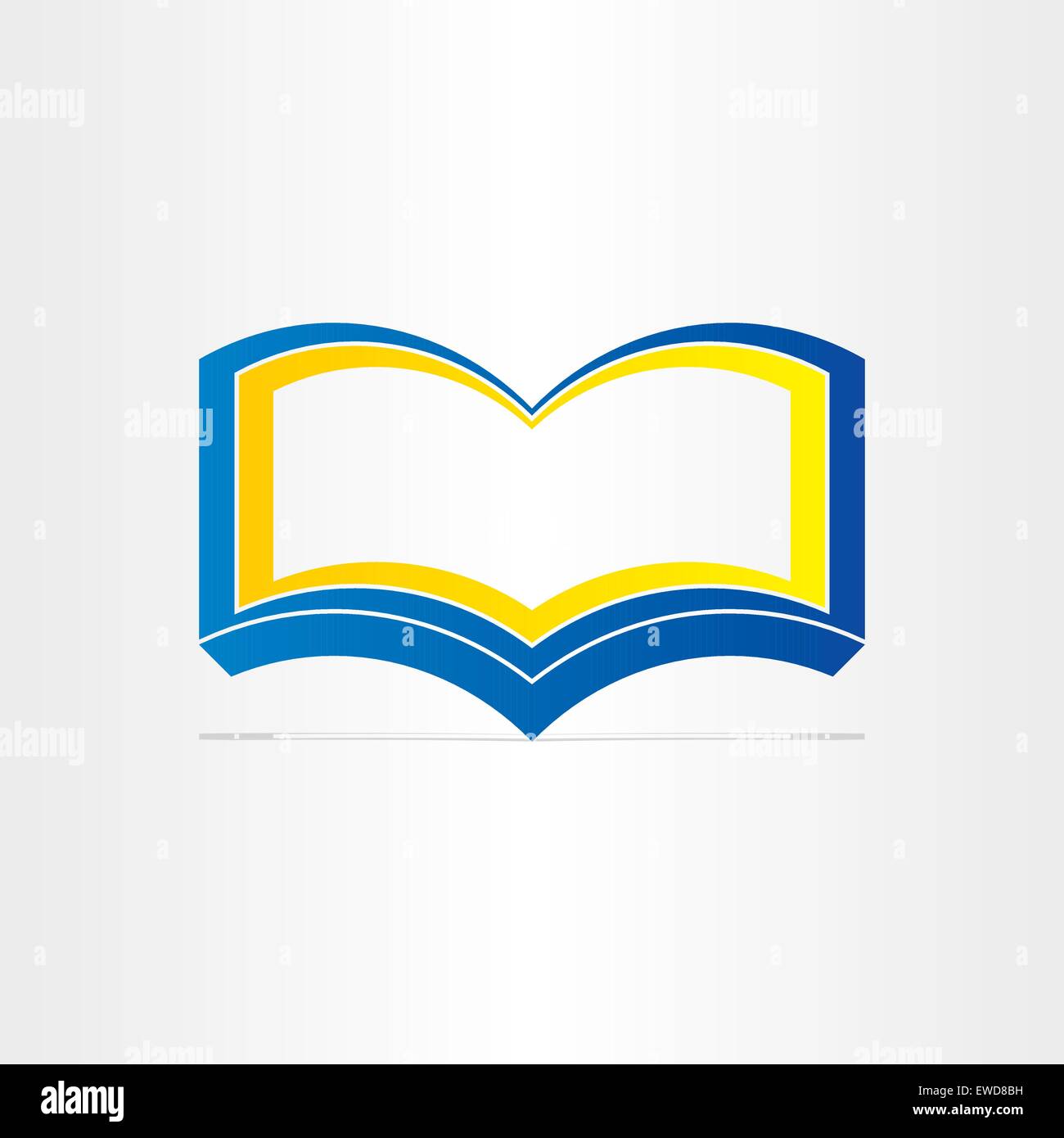 blue open book symbol design Stock Vector Image & Art - Alamy