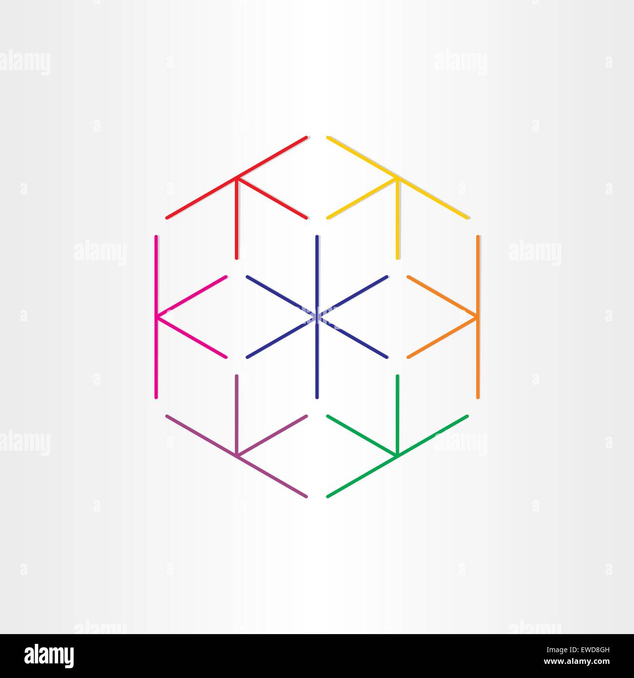 Cubes in cube optical illusion hi-res stock photography and images - Alamy