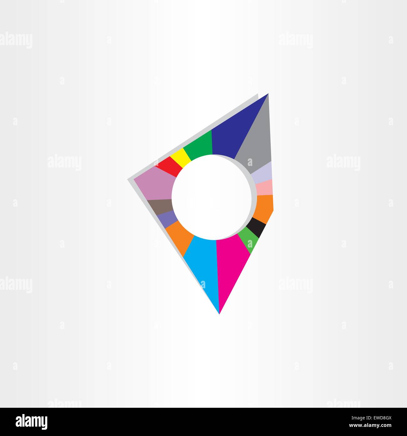 empty color circle abstract background design Stock Vector Image & Art ...