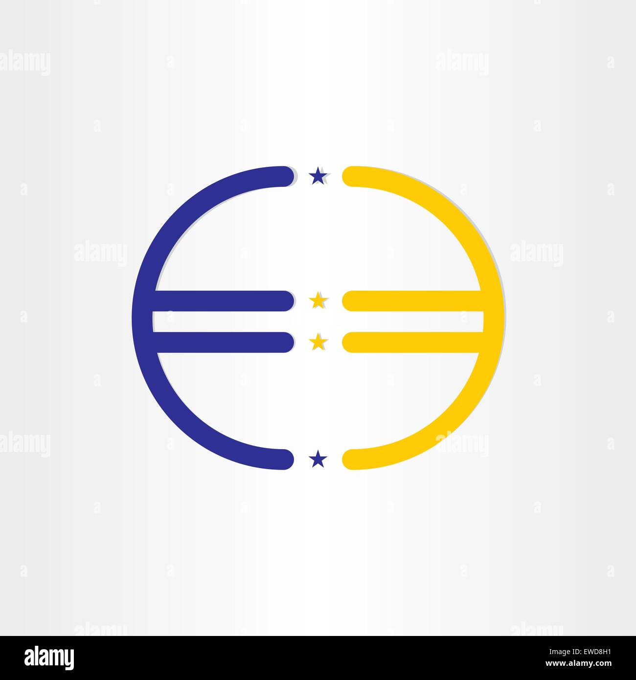 european union euro money line symbol design Stock Vector Image & Art ...