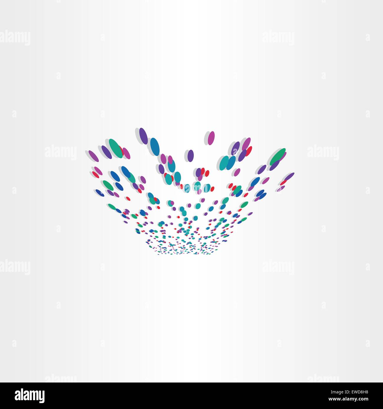 flying color circles abstract background design Stock Vector Image ...