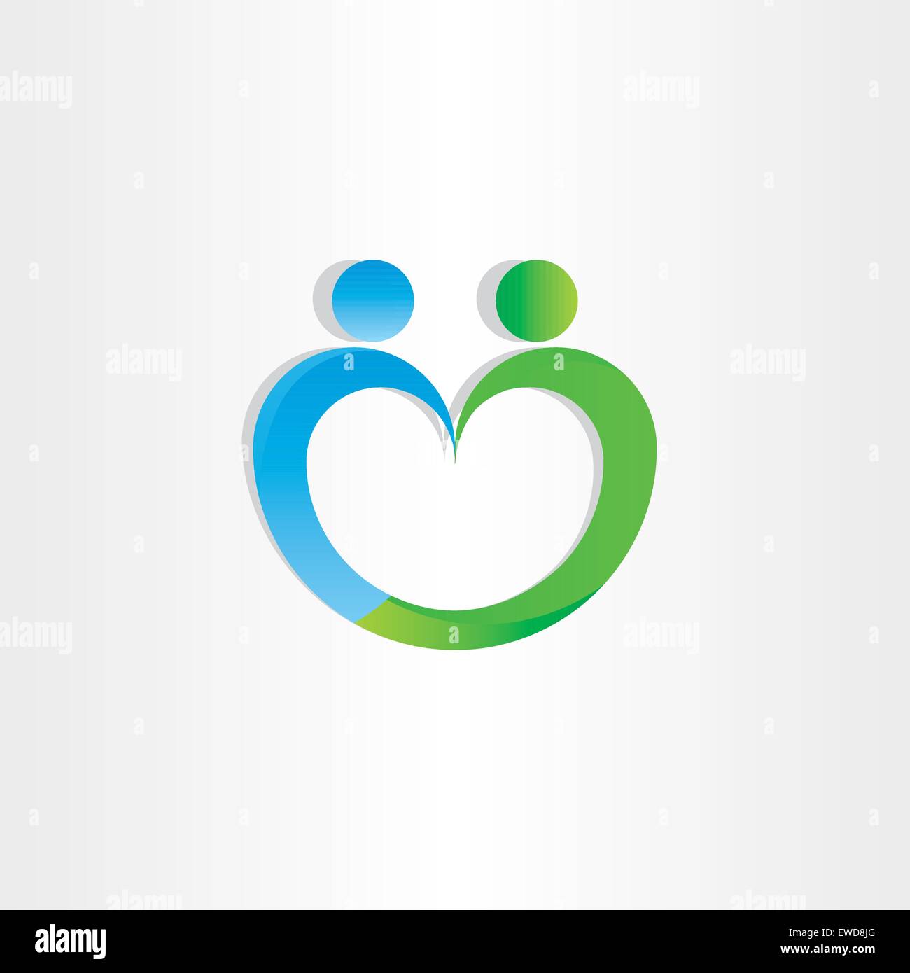 heart shape people icon design Stock Vector Image & Art - Alamy