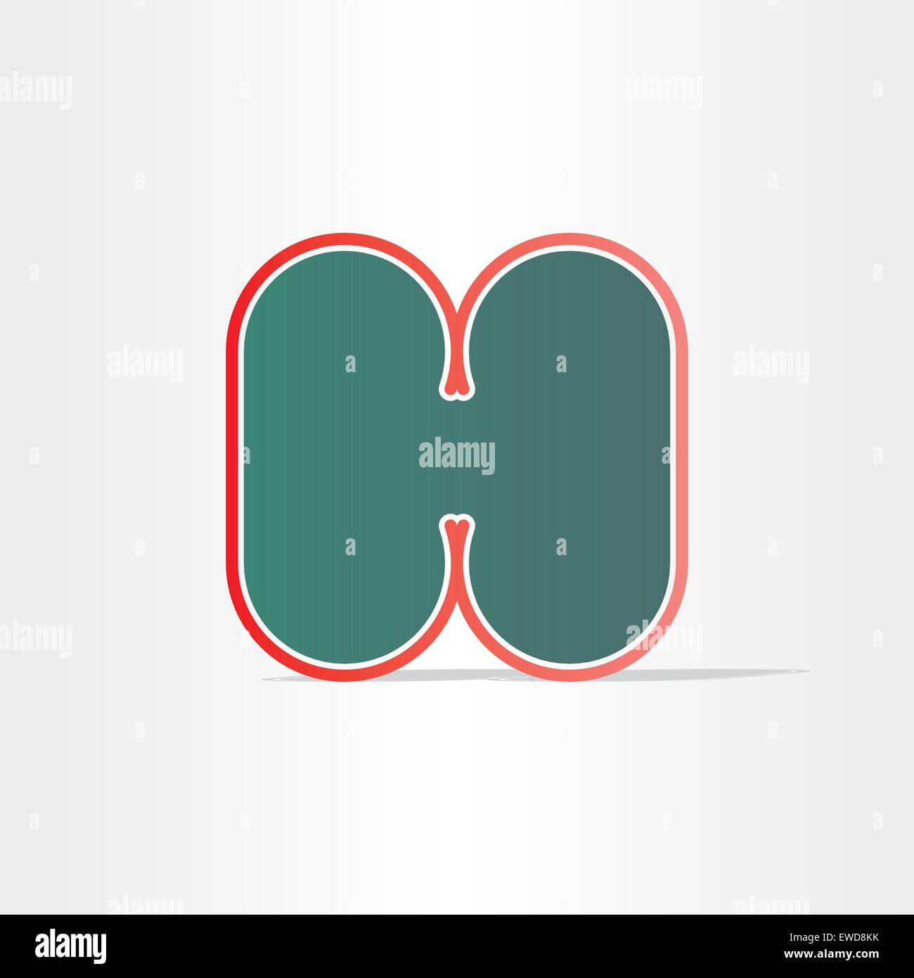 letter h green icon design element Stock Vector Image & Art - Alamy