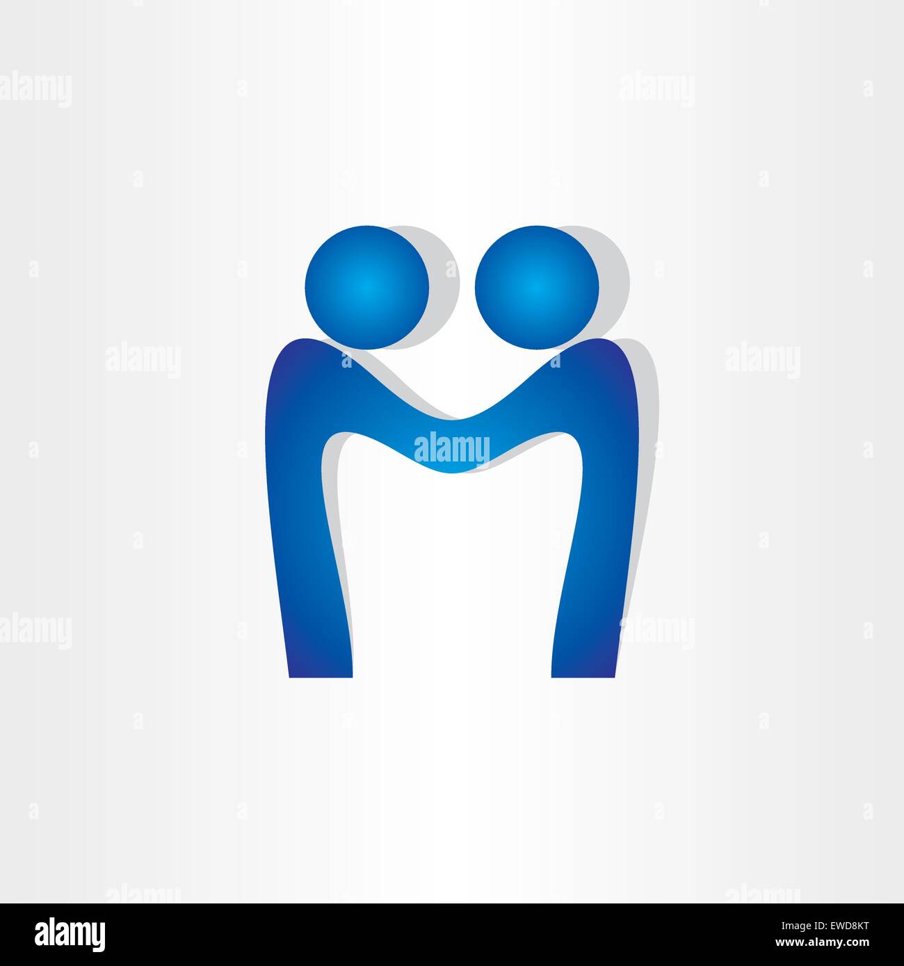 letter m agreement people handshake icon design Stock Vector Image ...