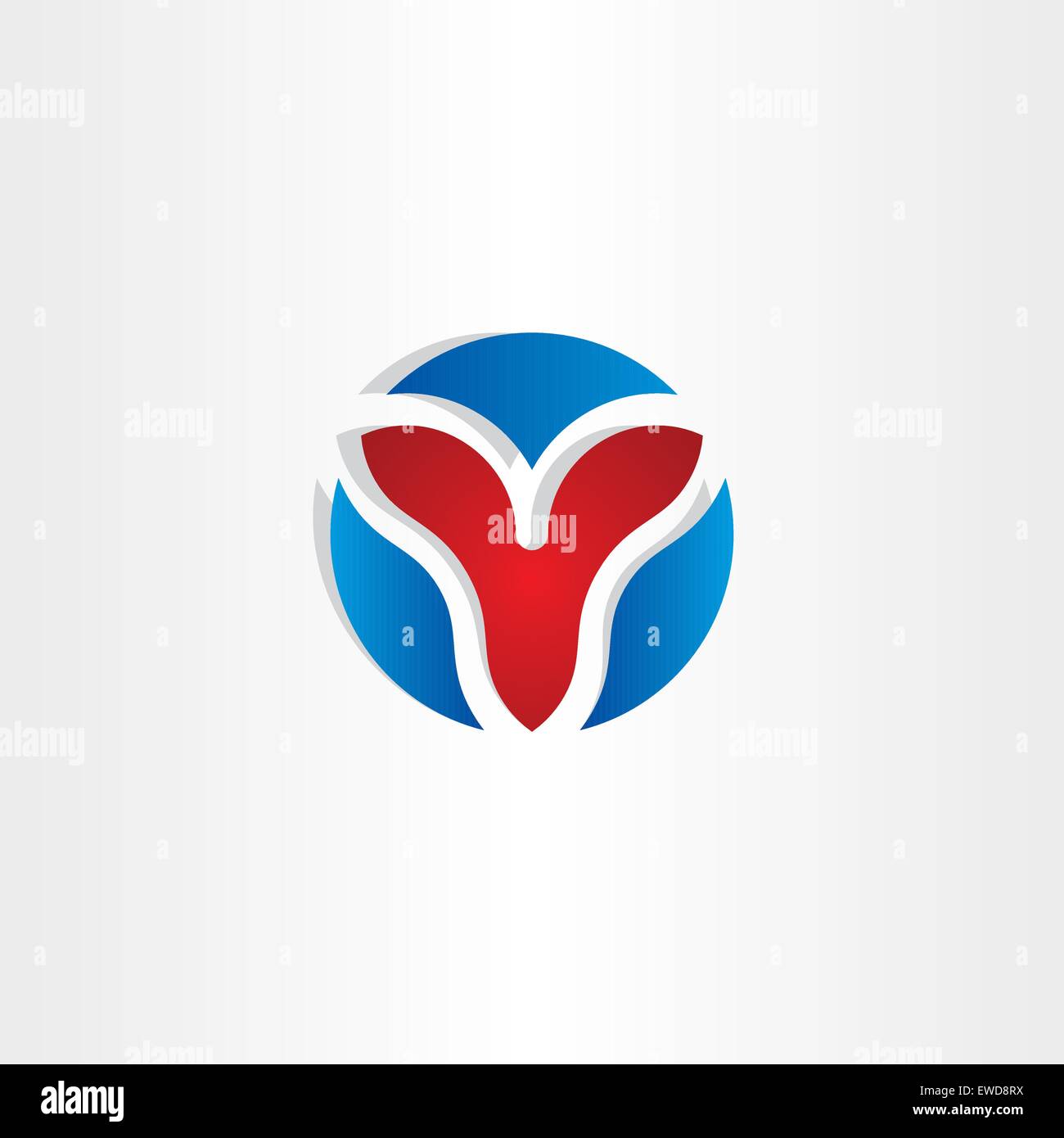 Blue v red Stock Vector Images - Alamy