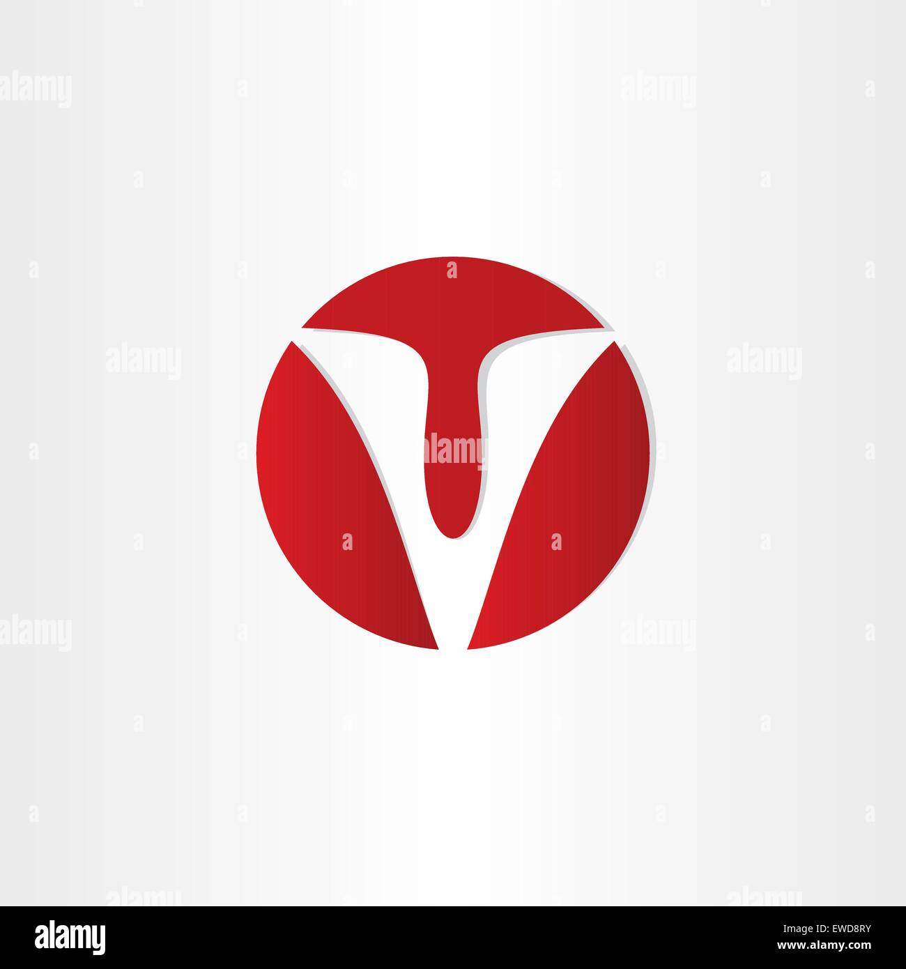 letter v red symbol design Stock Vector Image & Art - Alamy