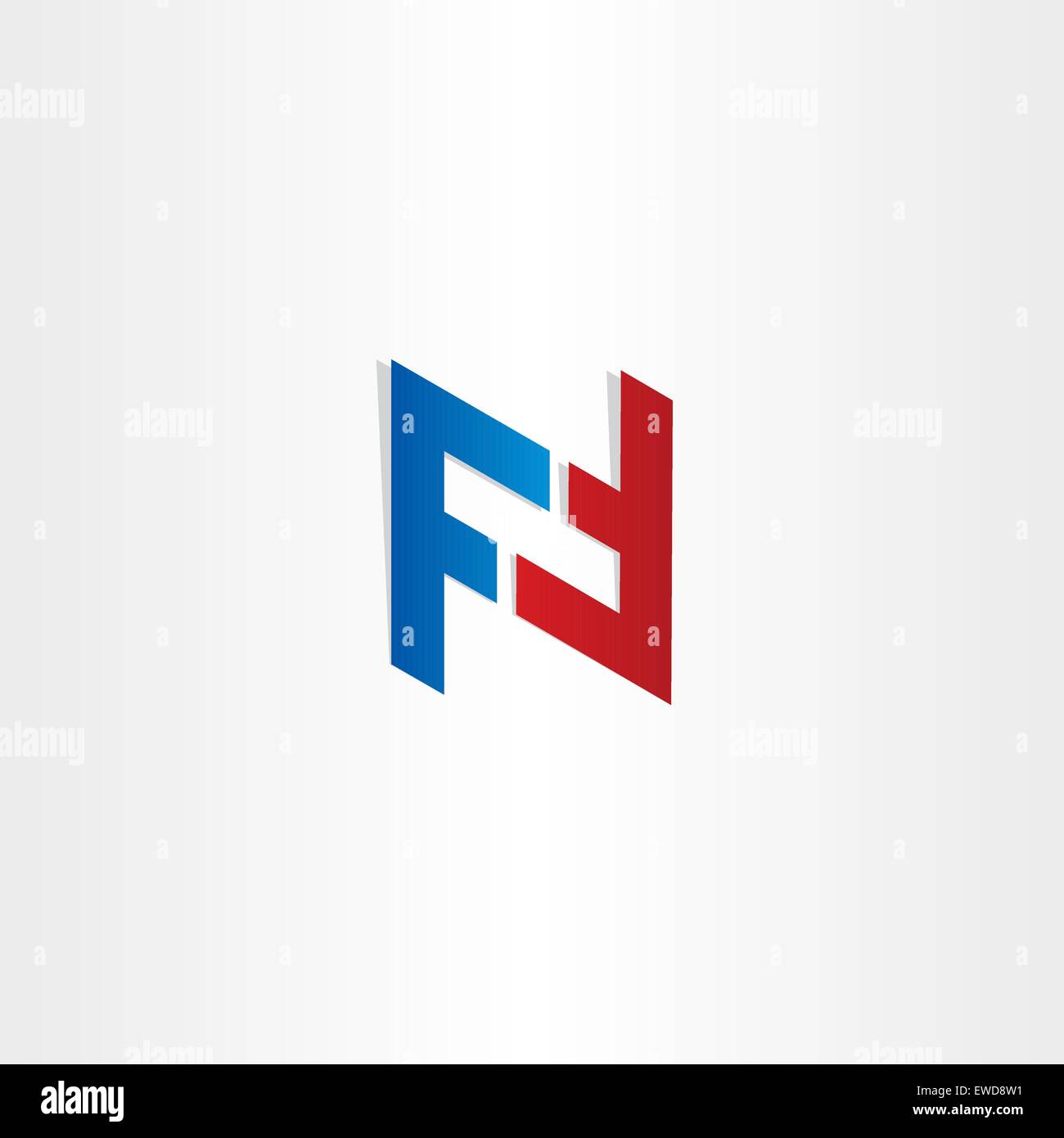 red blue letter f symbol design Stock Vector Image & Art - Alamy