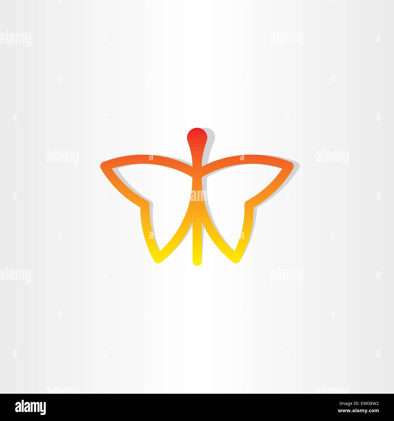 red butterfly vector icon design Stock Vector Image & Art - Alamy