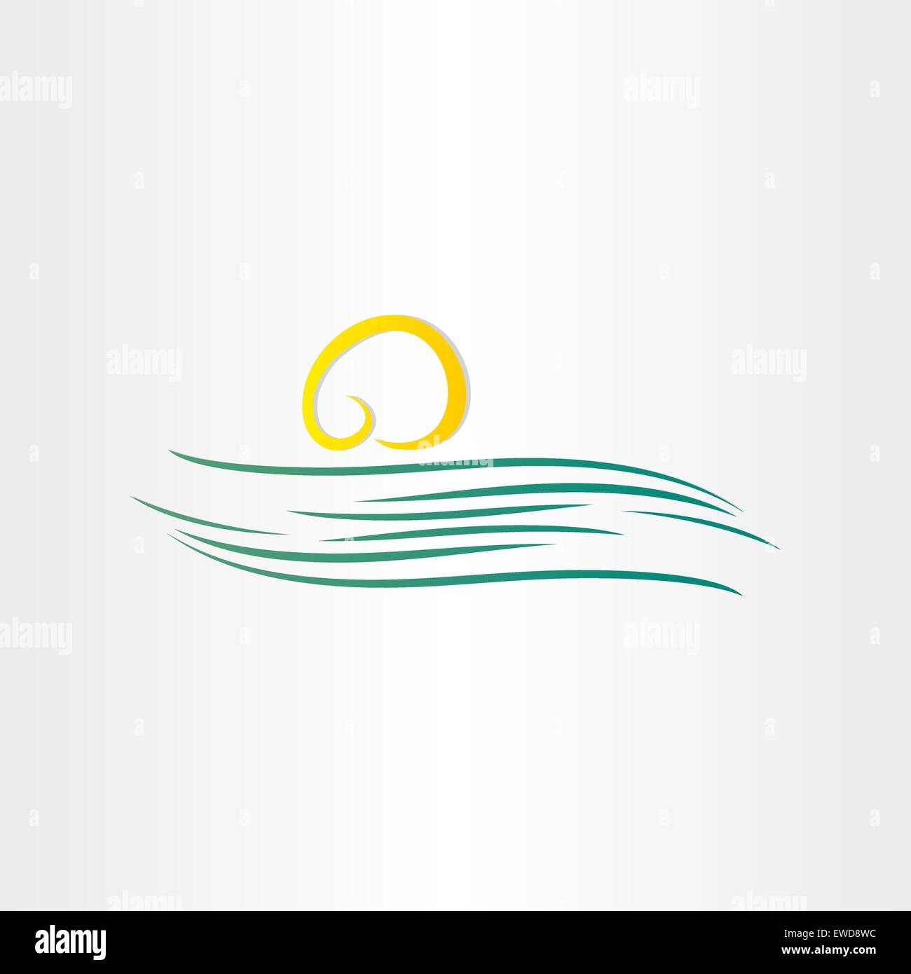 river and sun symbol design Stock Vector Image & Art - Alamy