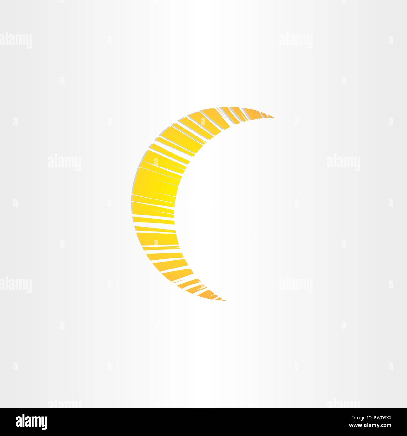 stylized moon icon design element Stock Vector Image & Art - Alamy