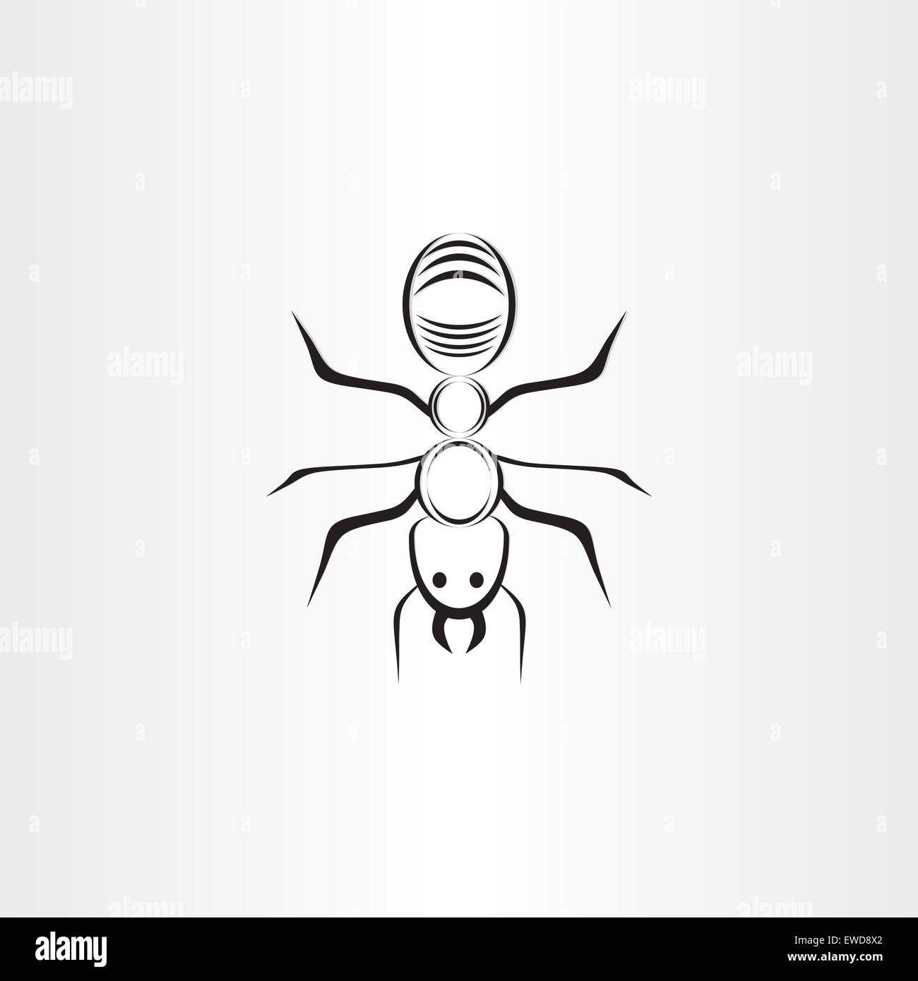 stylized vector ant symbol design element Stock Vector Image & Art - Alamy