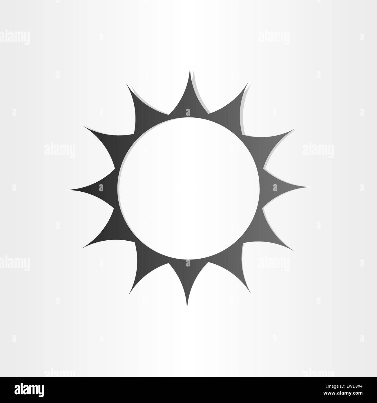 stylized sun rays summer icon design Stock Vector Image & Art - Alamy