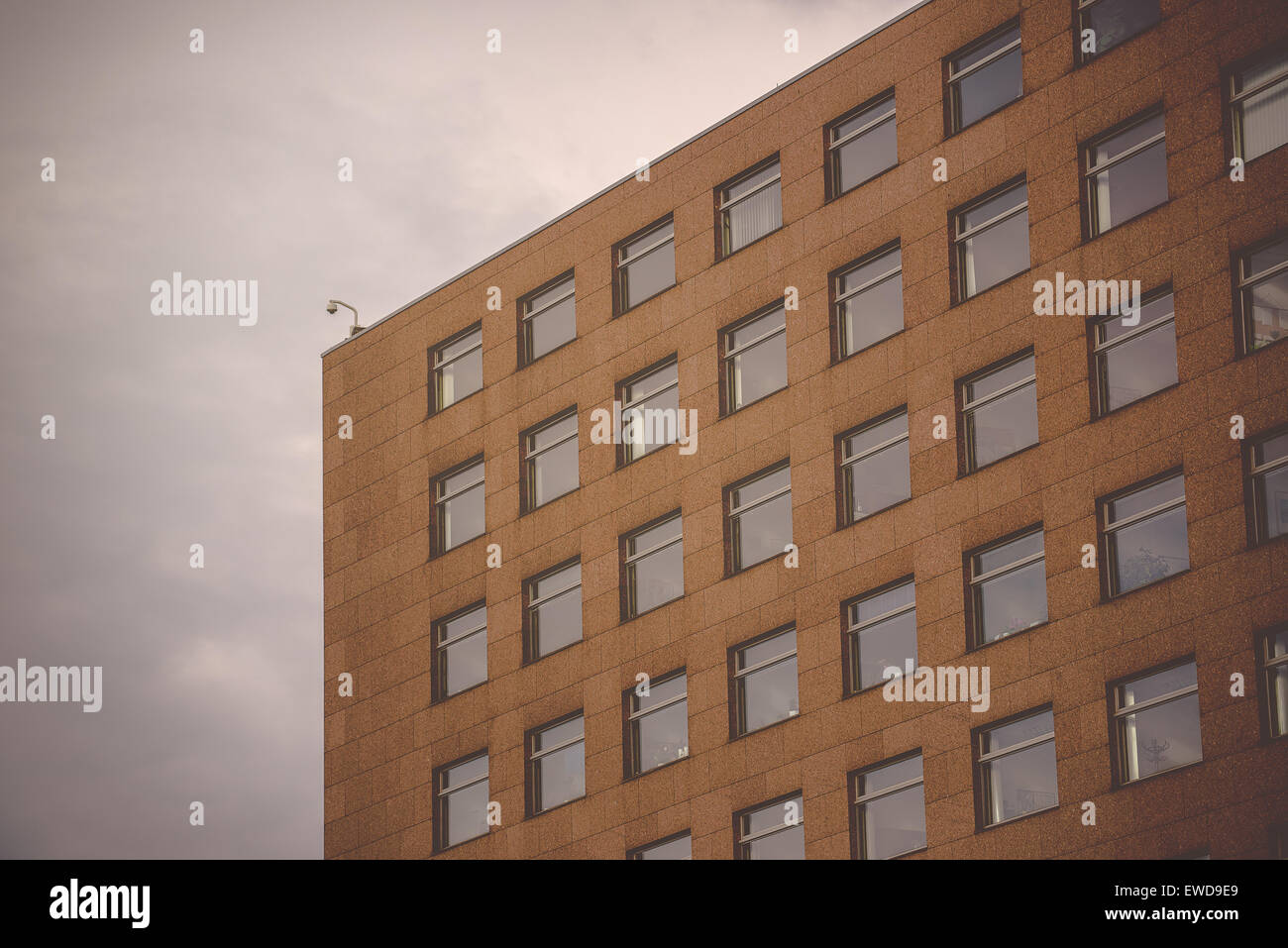 Generic Business Office Building Exterior Detail, Vintage Retro Tone ...