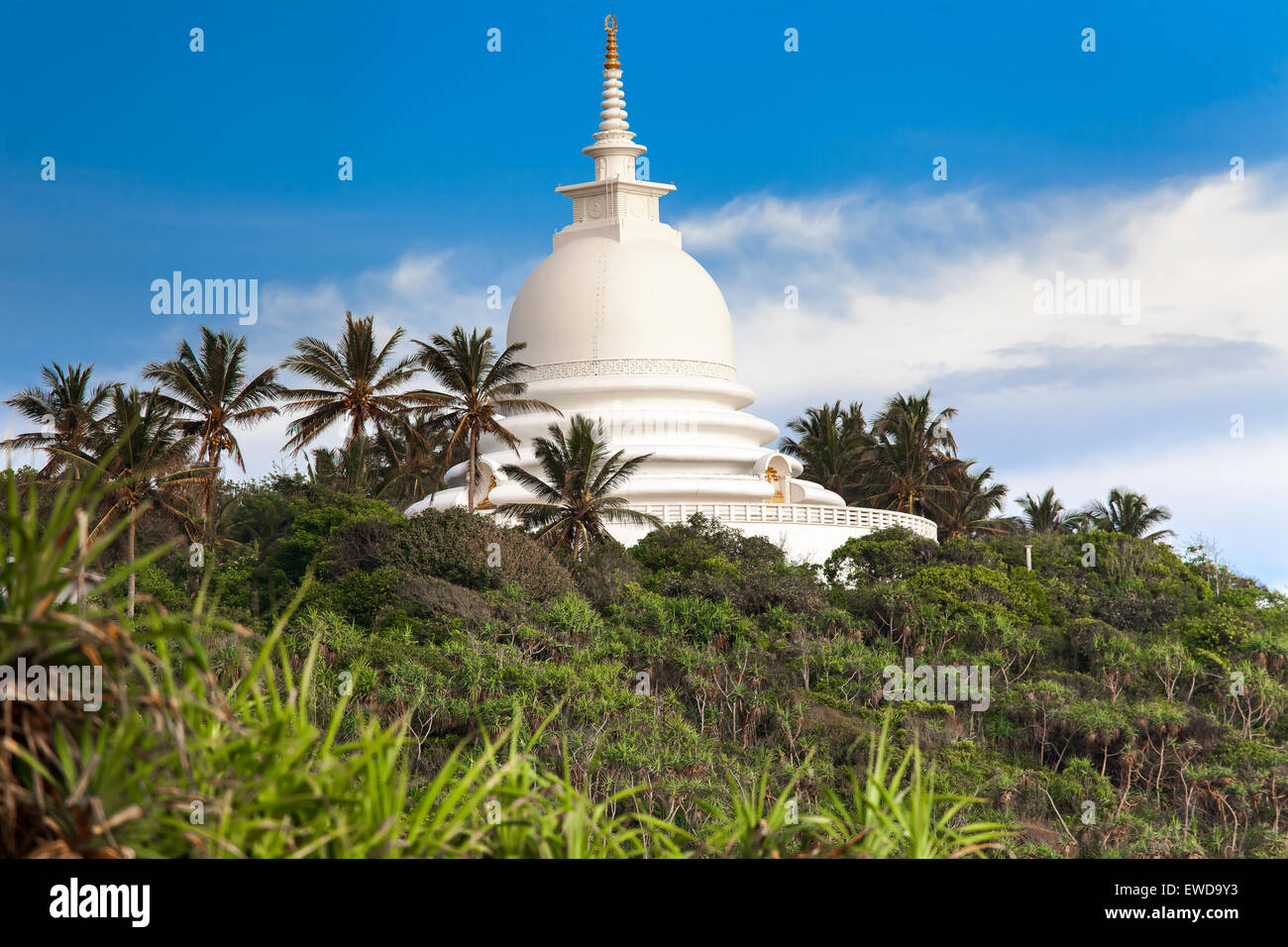 Beautiful white temple Stock Photo - Alamy