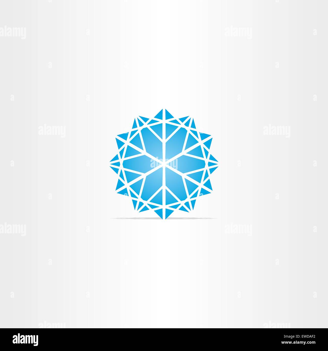 abstract blue star snowflake symbol design Stock Vector Image & Art - Alamy