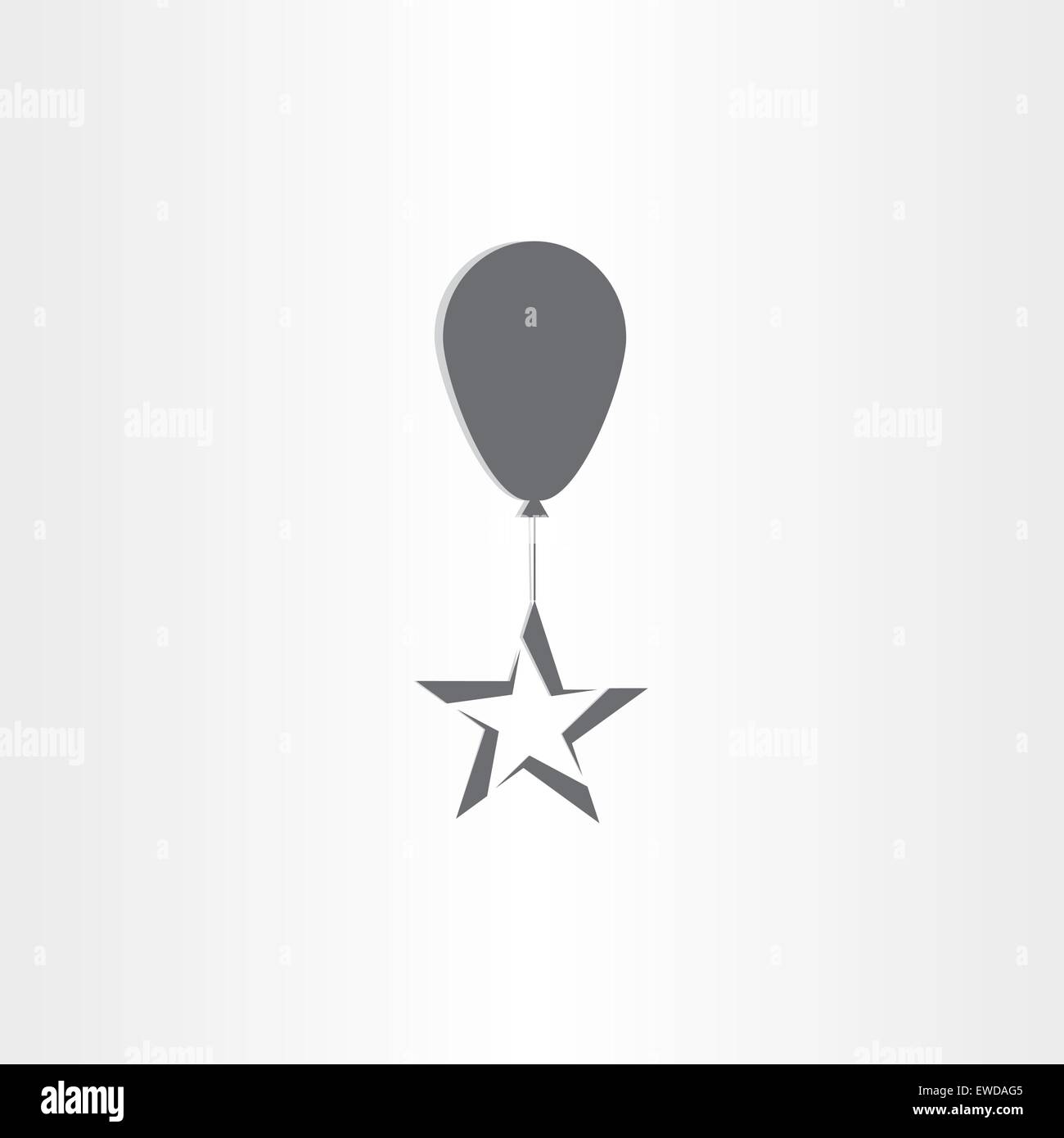 baloon with star symbol design Stock Vector Image & Art - Alamy