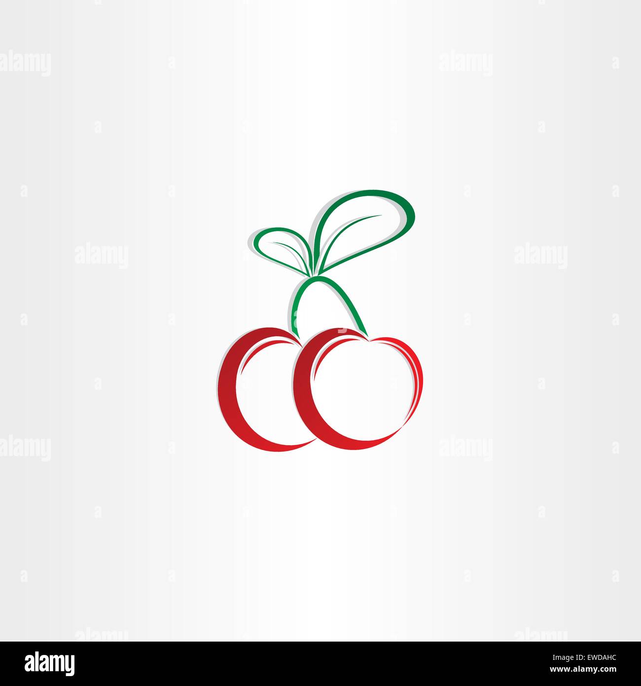 cherry symbol vector design element Stock Vector Image & Art - Alamy