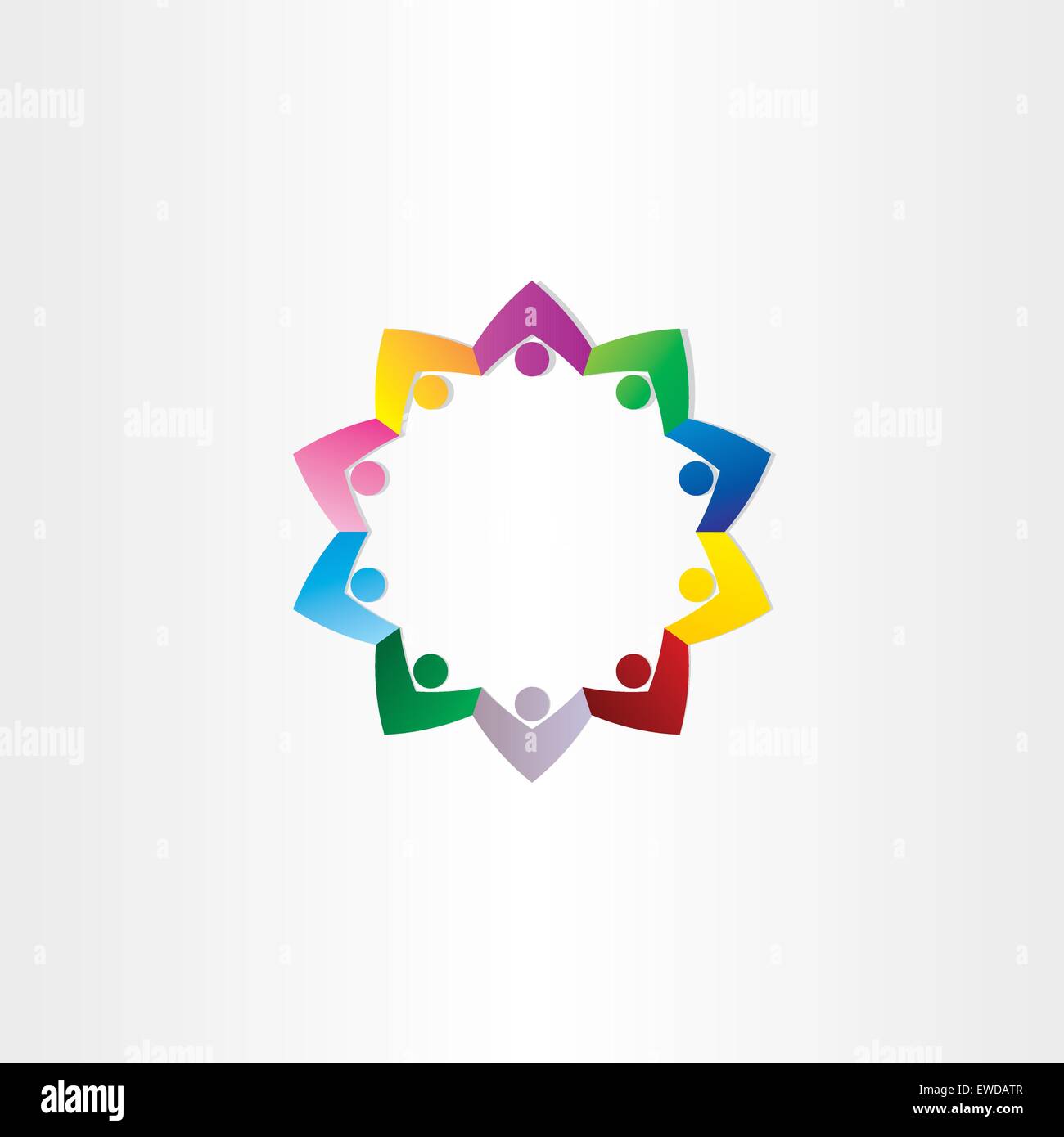 circle people teamwork star icon design Stock Vector Image & Art - Alamy