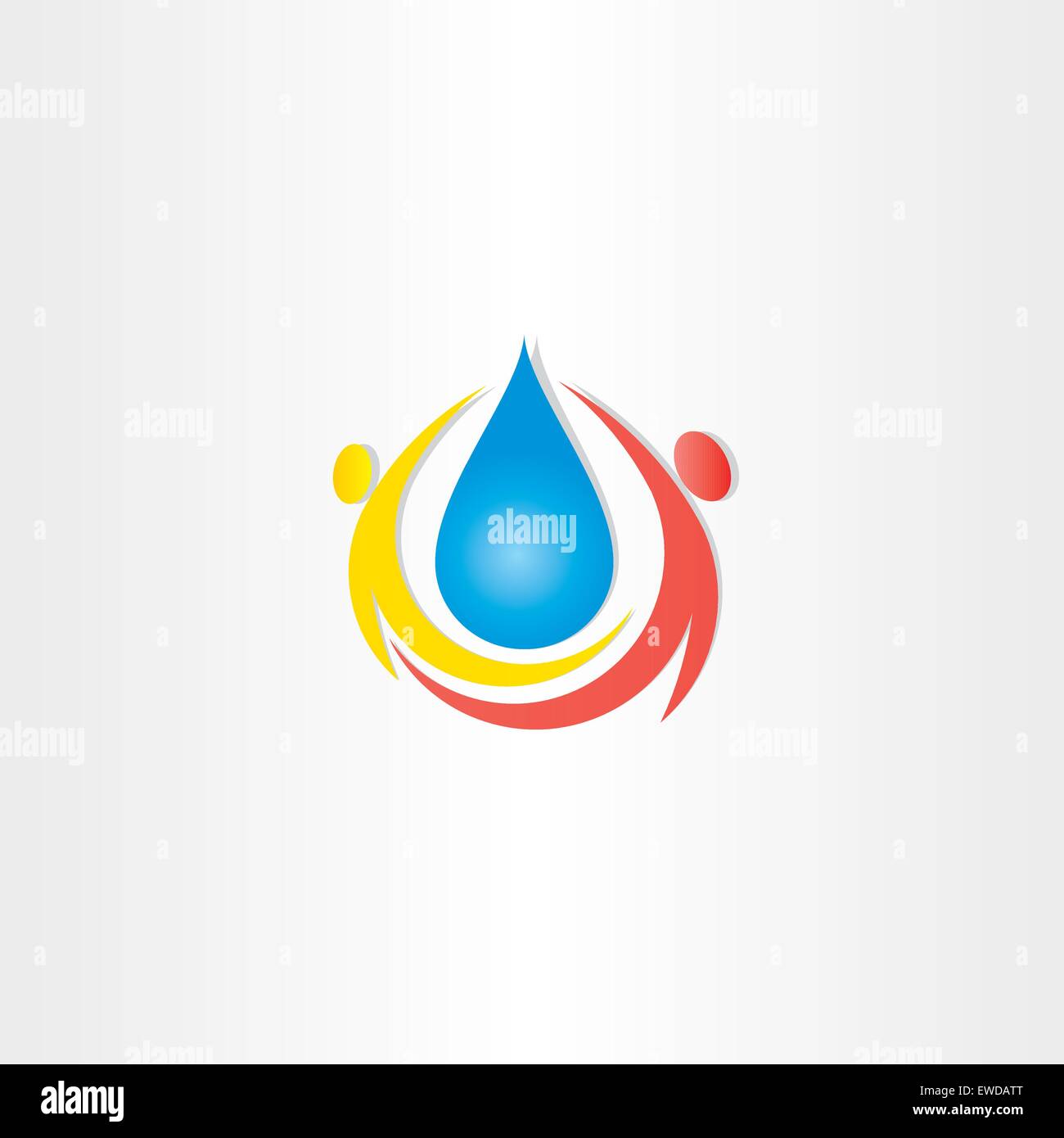 cold mineral drop of water people icon design Stock Vector Image & Art ...