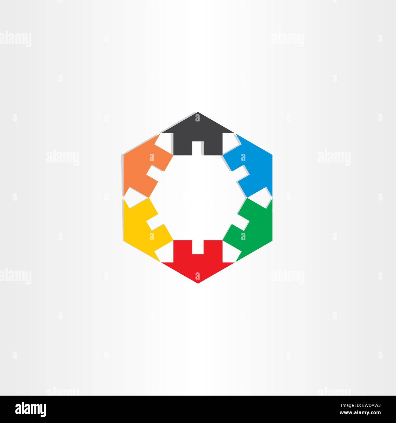 Houses circle Stock Vector Images - Alamy