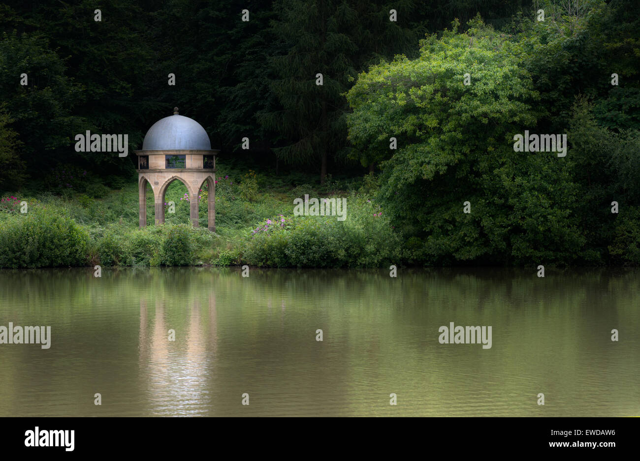 The Temple at Benbow Pond, Cowdray Park, Midhurst, West Sussex, England ...