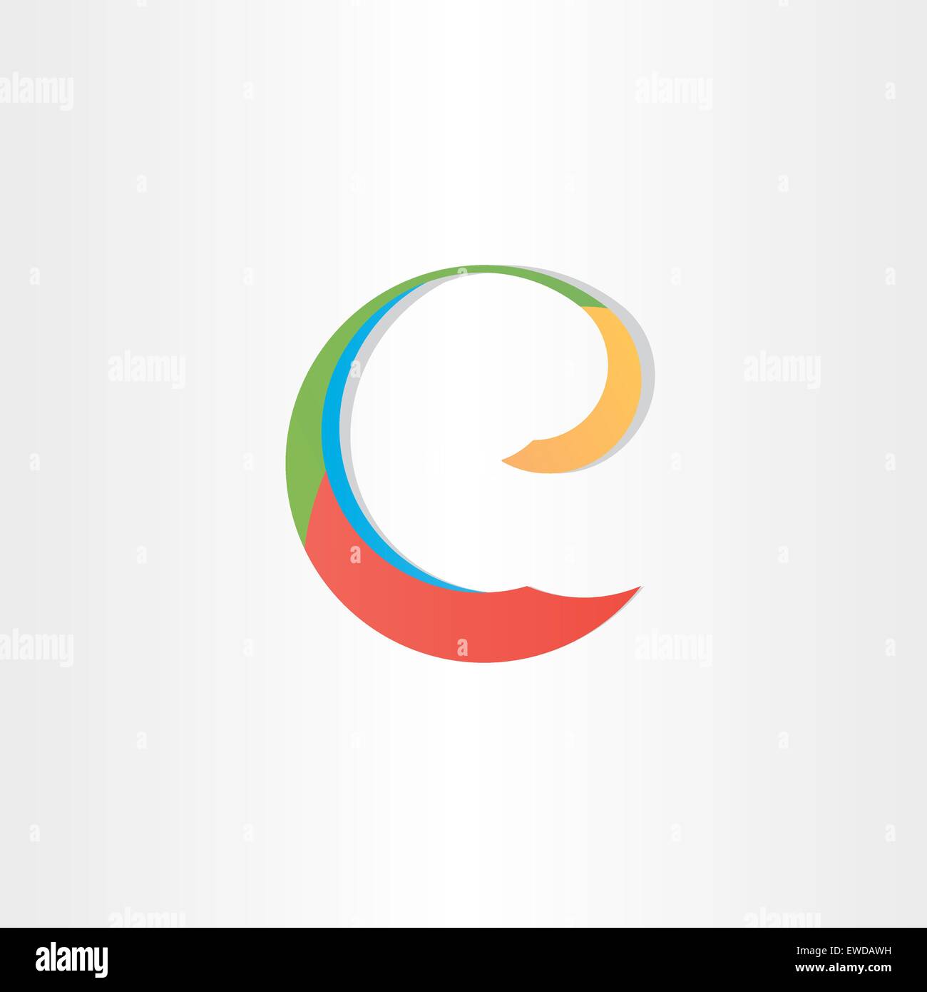 colorful letter e vector symbol design Stock Vector Image & Art - Alamy