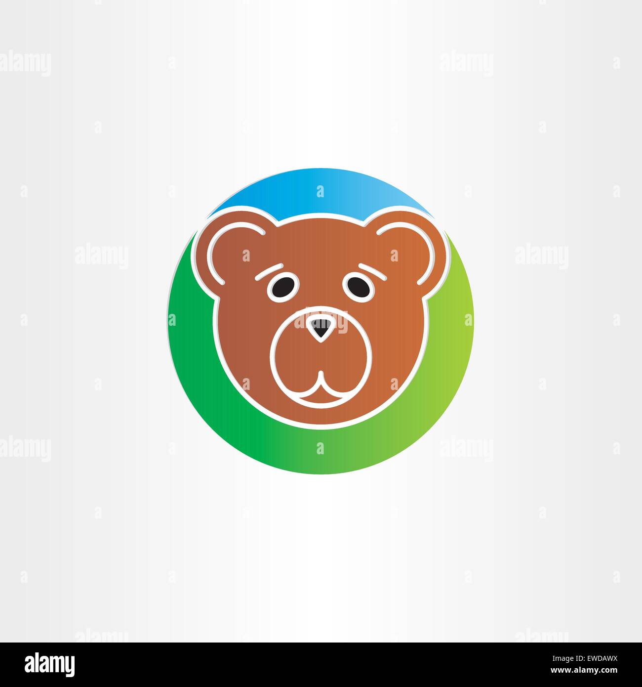 cute sad bear head icon design Stock Vector Image & Art - Alamy