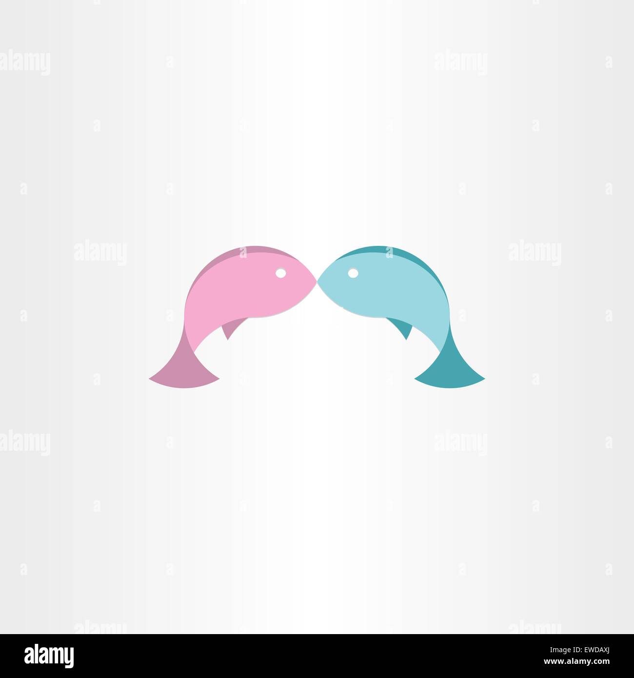 fish in love kissing abstract icon Stock Vector Image & Art - Alamy