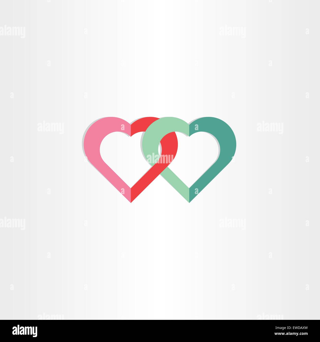 green and red heart symbol design Stock Vector Image & Art - Alamy