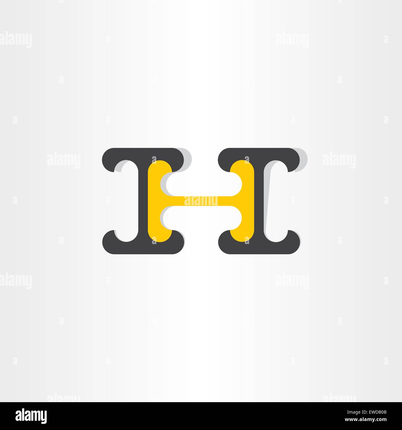 Yellow h sign Stock Vector Images - Alamy
