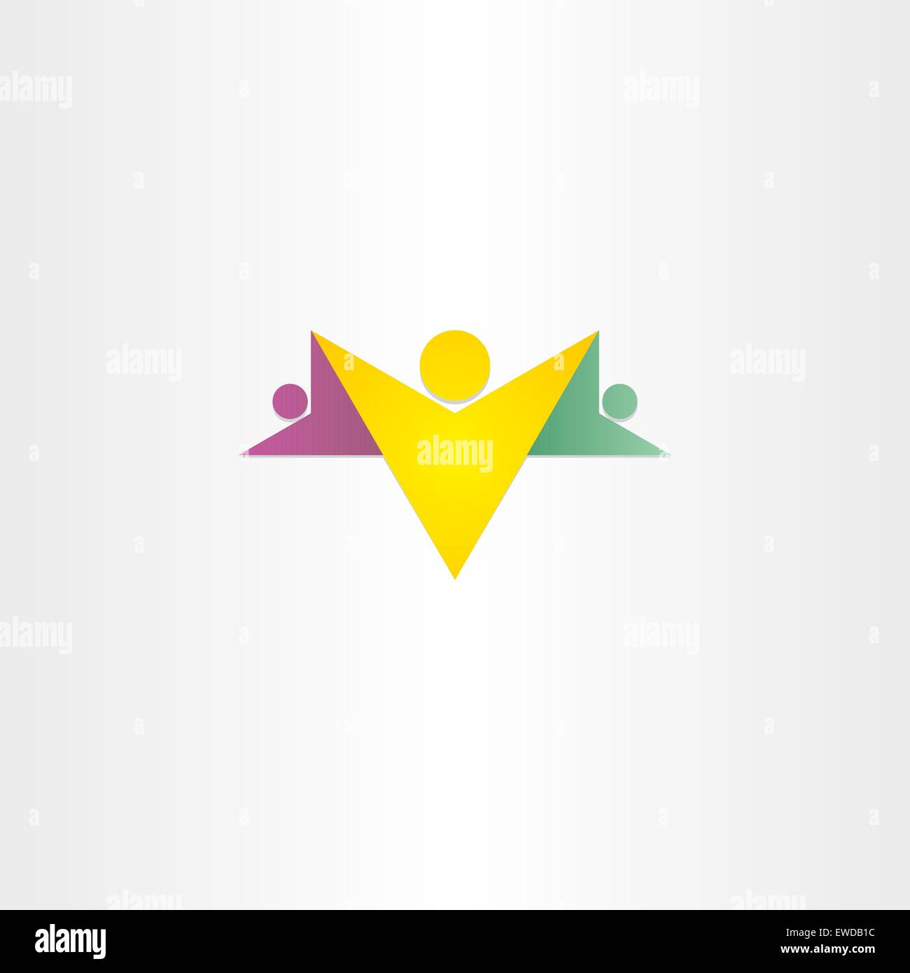 Mother And Two Children Symbol