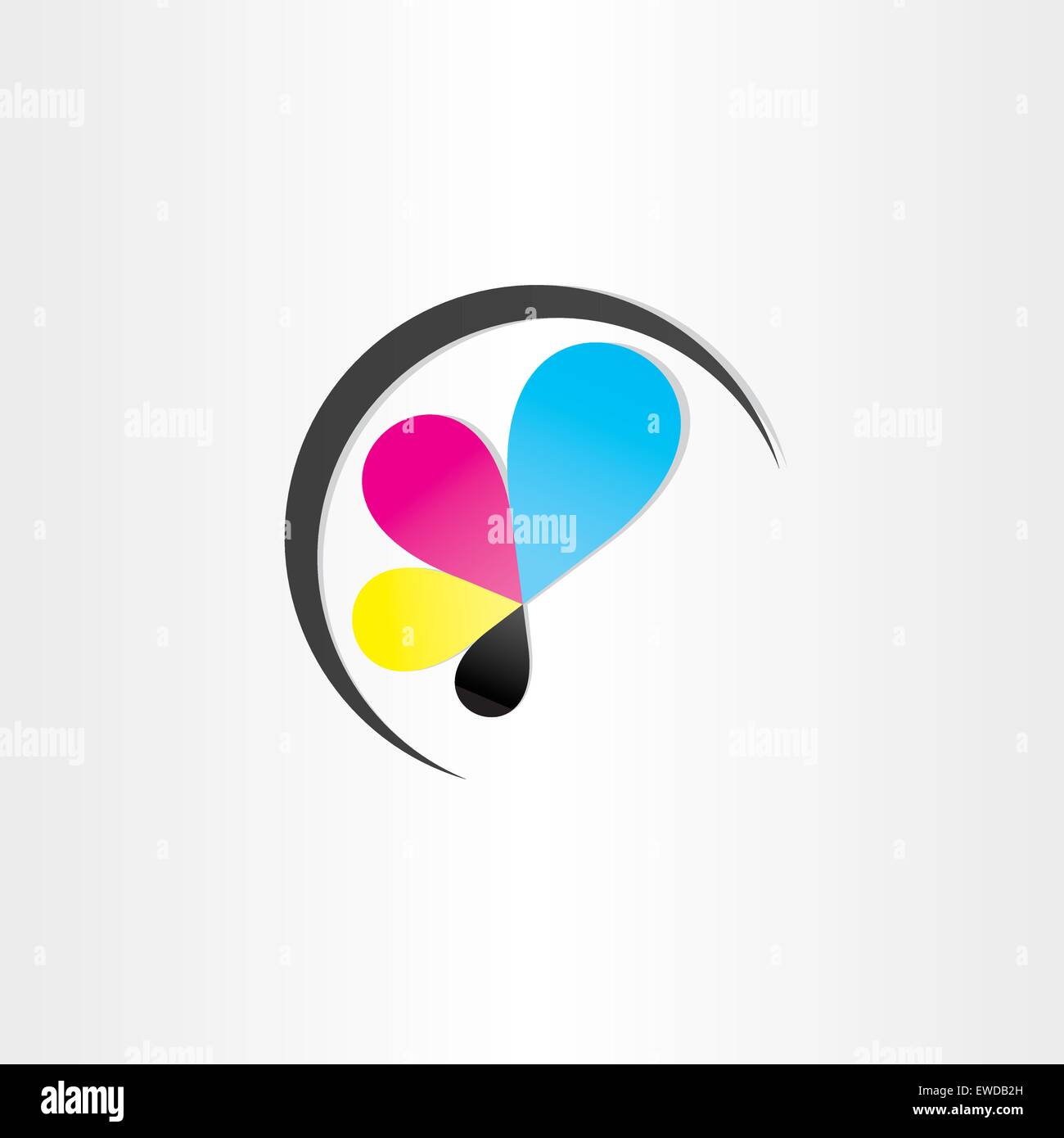 printing icon printhouse ink symbol design Stock Vector Image & Art - Alamy