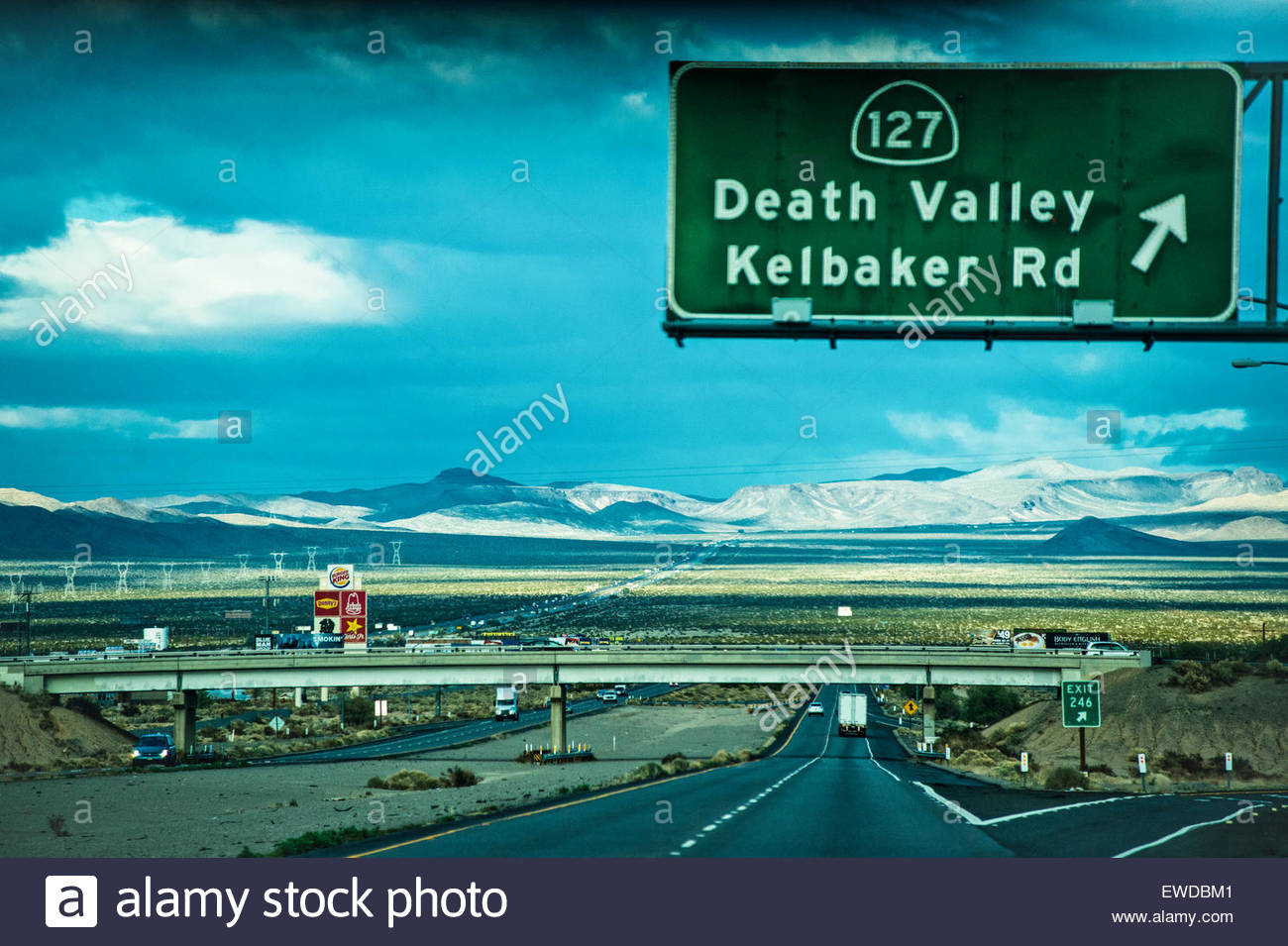 Death Valley Road Sign Stock Photos & Death Valley Road Sign Stock ...
