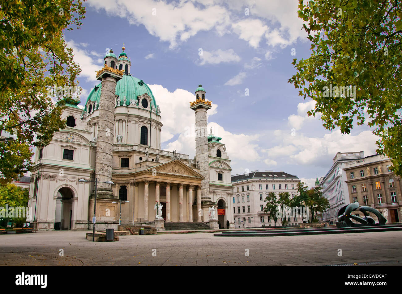 Column karlskirche hi-res stock photography and images - Alamy