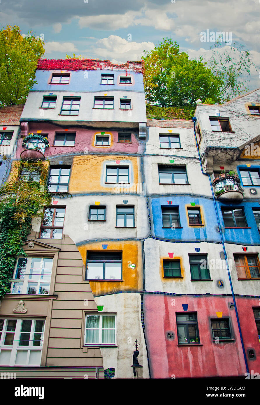 Hundertwasser residential district hi-res stock photography and images ...