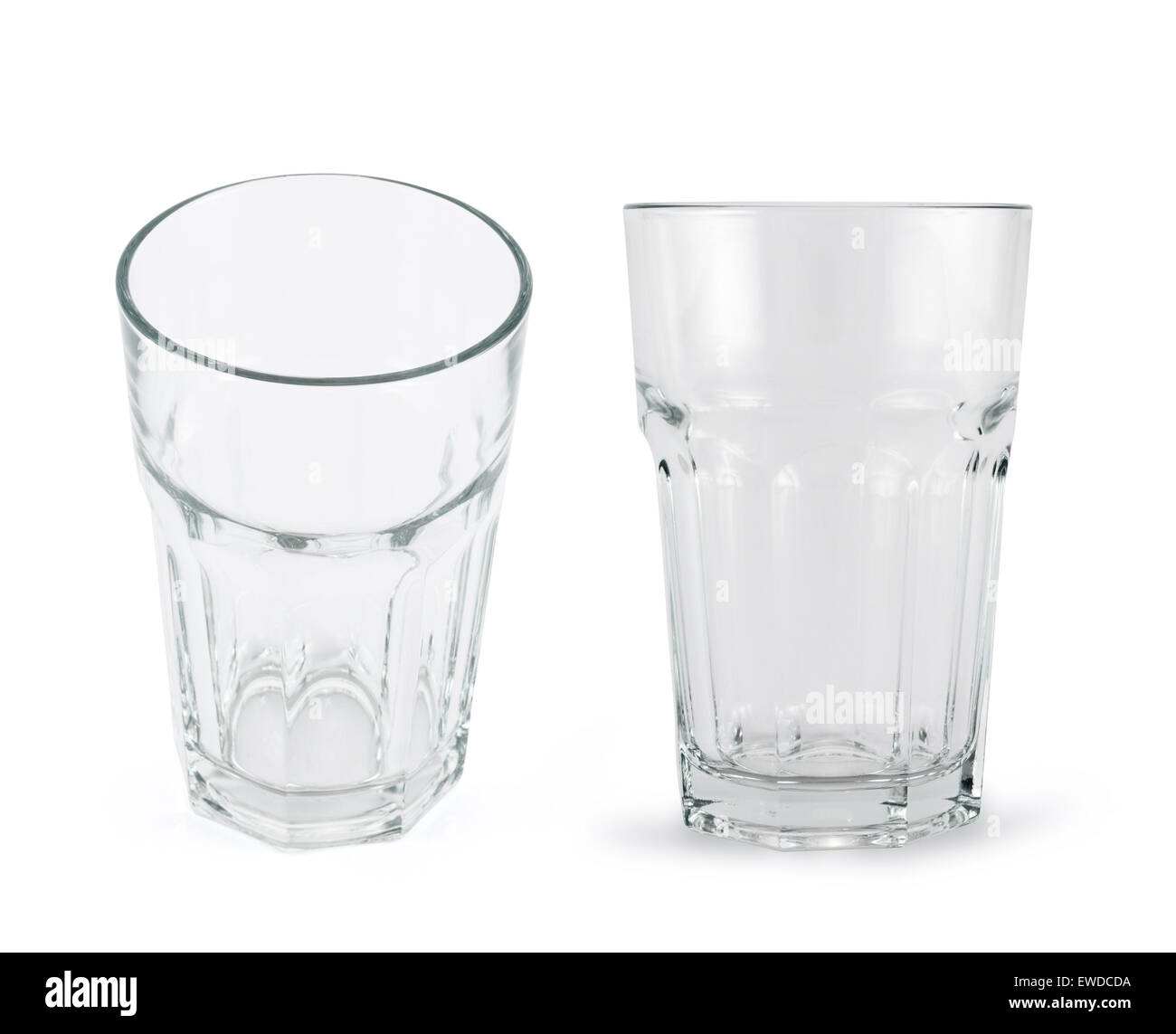 Drinking glass cup over white background Stock Photo - Alamy