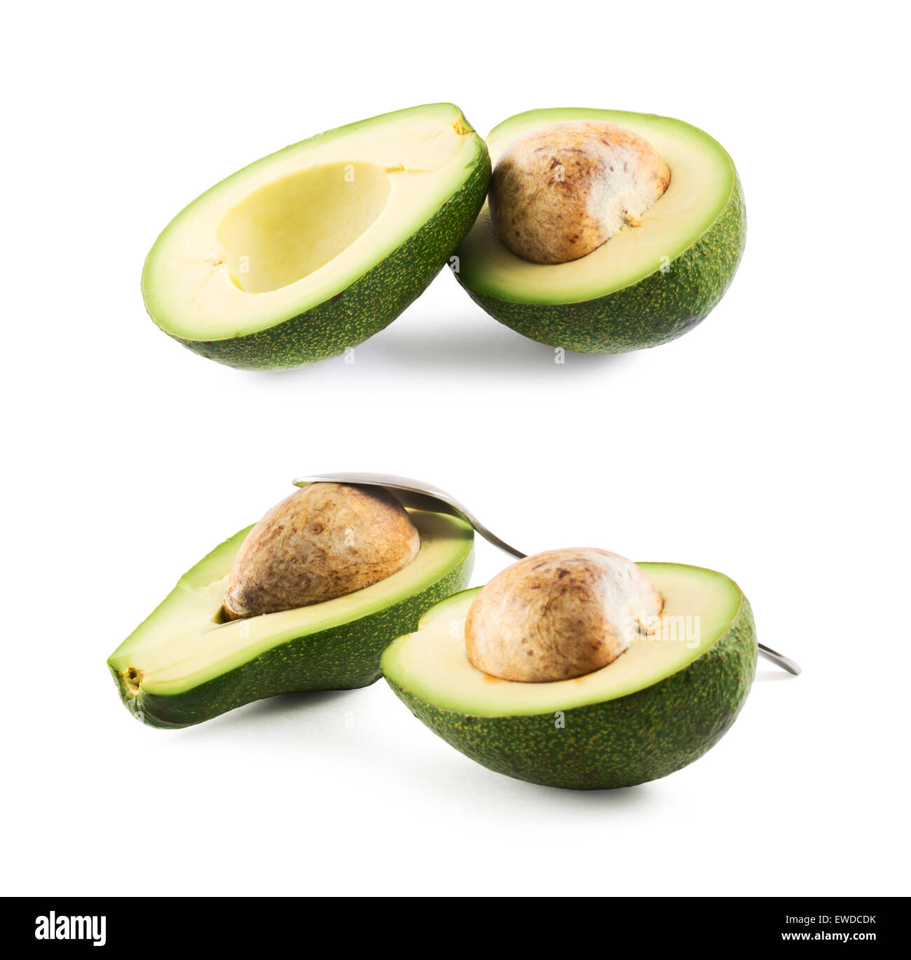 Avocado fruit composition isolated Stock Photo - Alamy