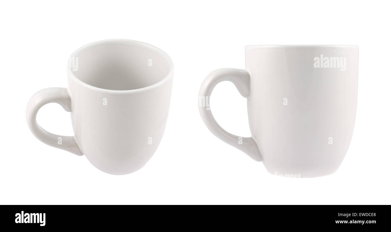 White ceramic cup isolated Stock Photo - Alamy