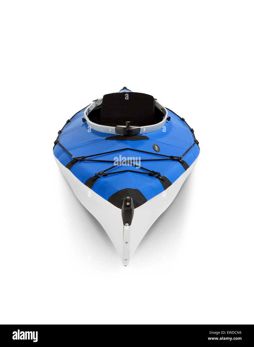 Blue folding kayak Stock Photo - Alamy