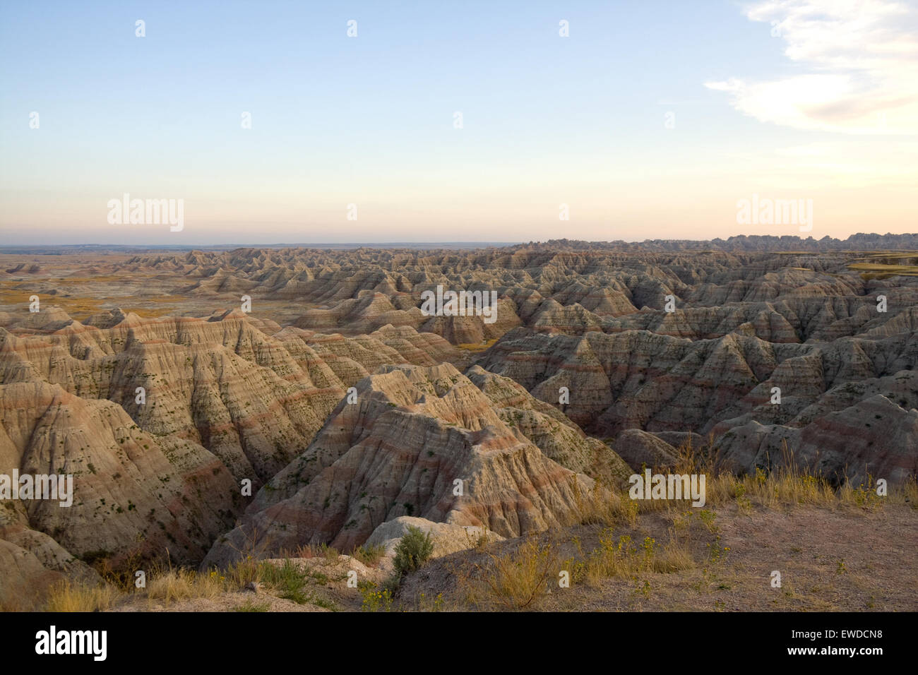 Badlands National Park eroded landscape Stock Photo - Alamy