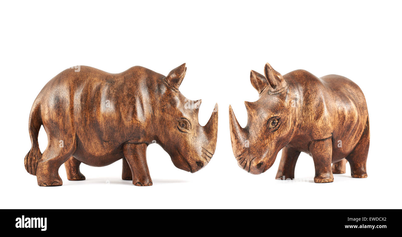 Rhinoceros rhino sculpture Stock Photo - Alamy