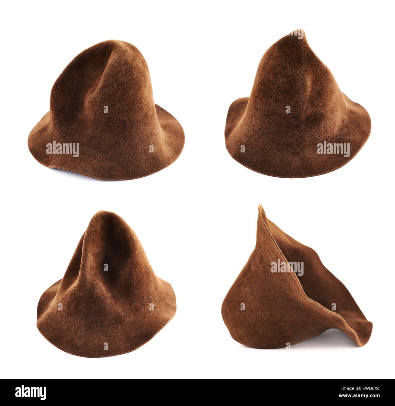 Brown hat isolated Stock Photo - Alamy