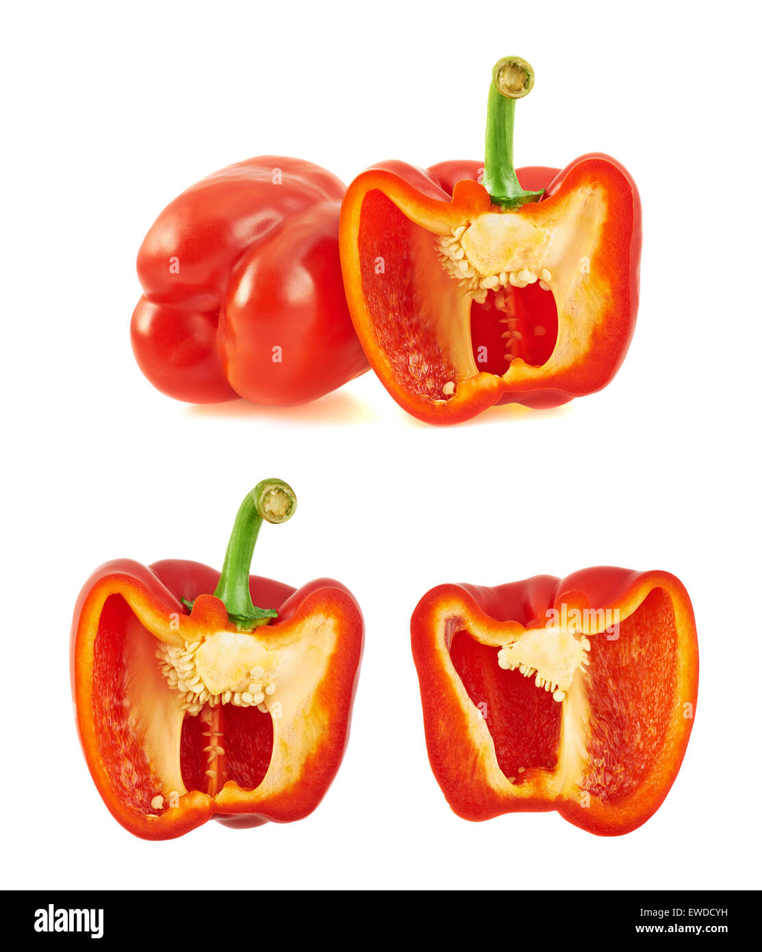 Sweet bell pepper isolated Stock Photo - Alamy