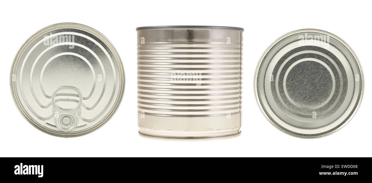 Metal can isolated Stock Photo - Alamy
