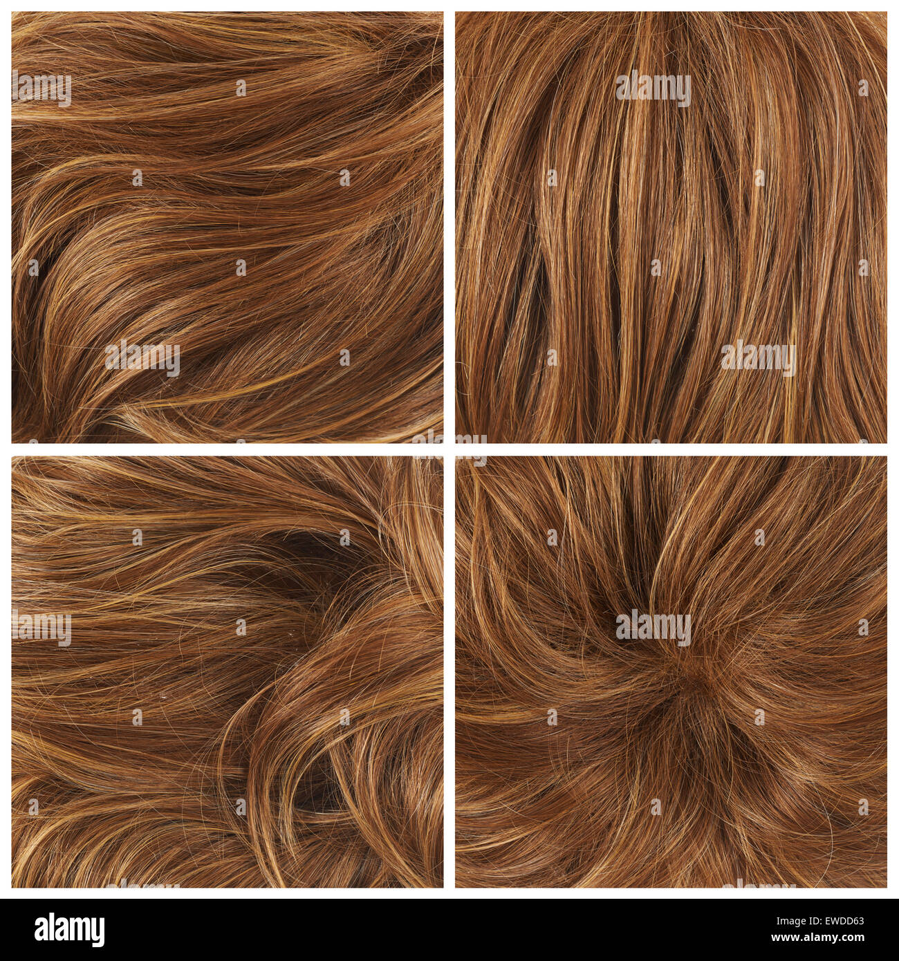 Set of four hair backgrounds Stock Photo - Alamy