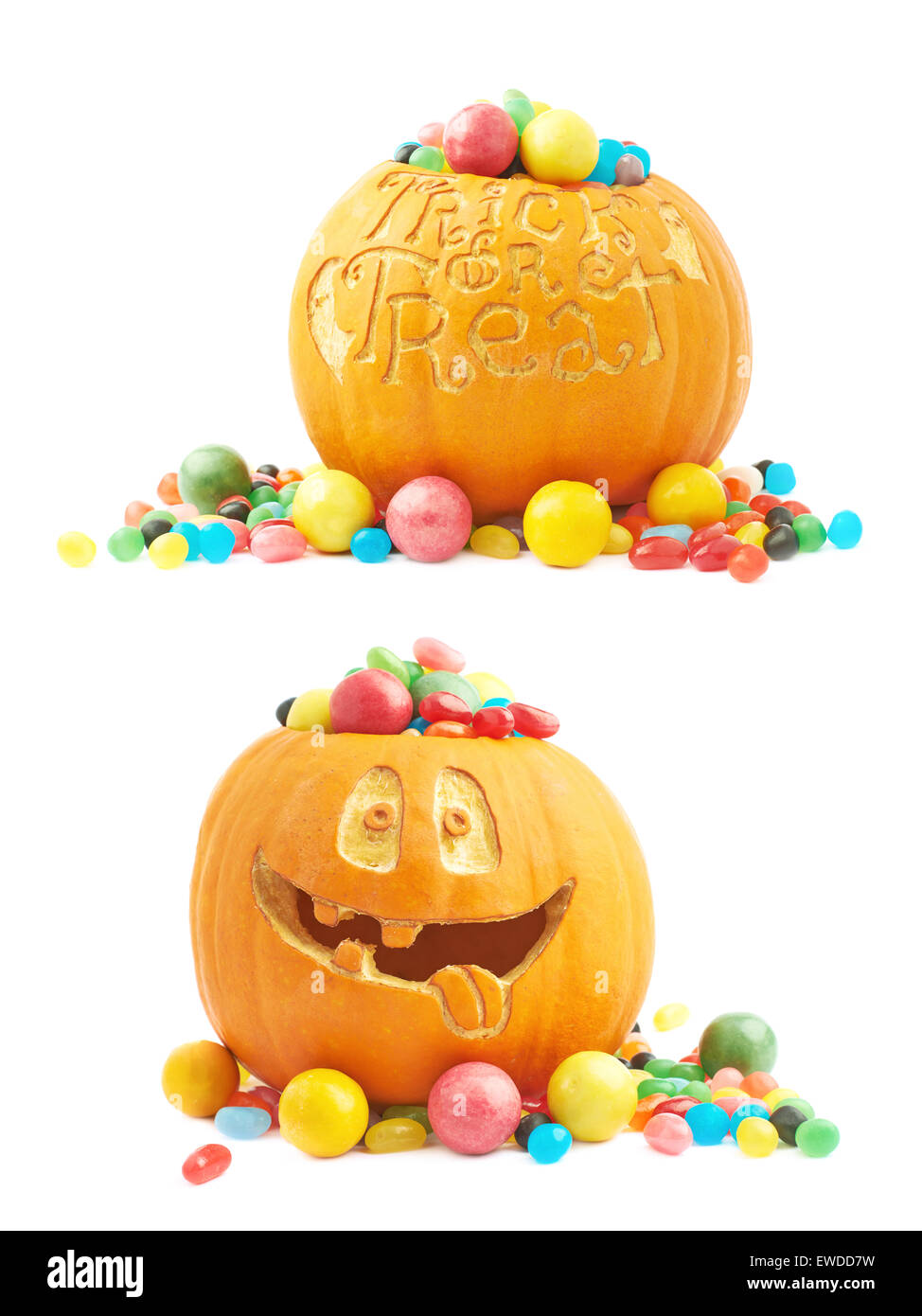 Orange bright lantern pumpkin Cut Out Stock Images & Pictures - Alamy