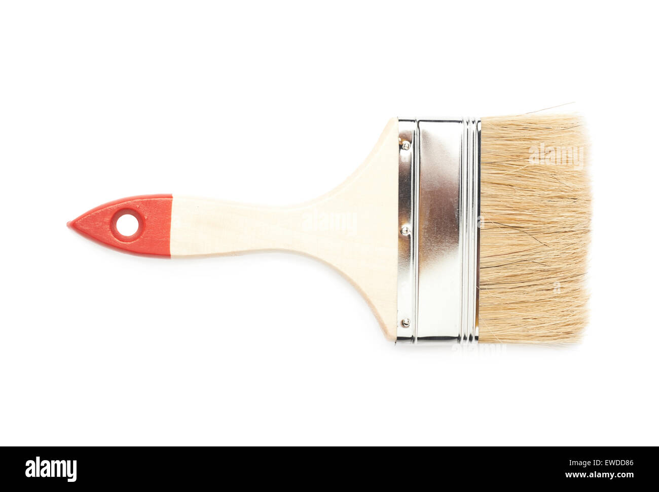Wide paint brush isolated Stock Photo - Alamy