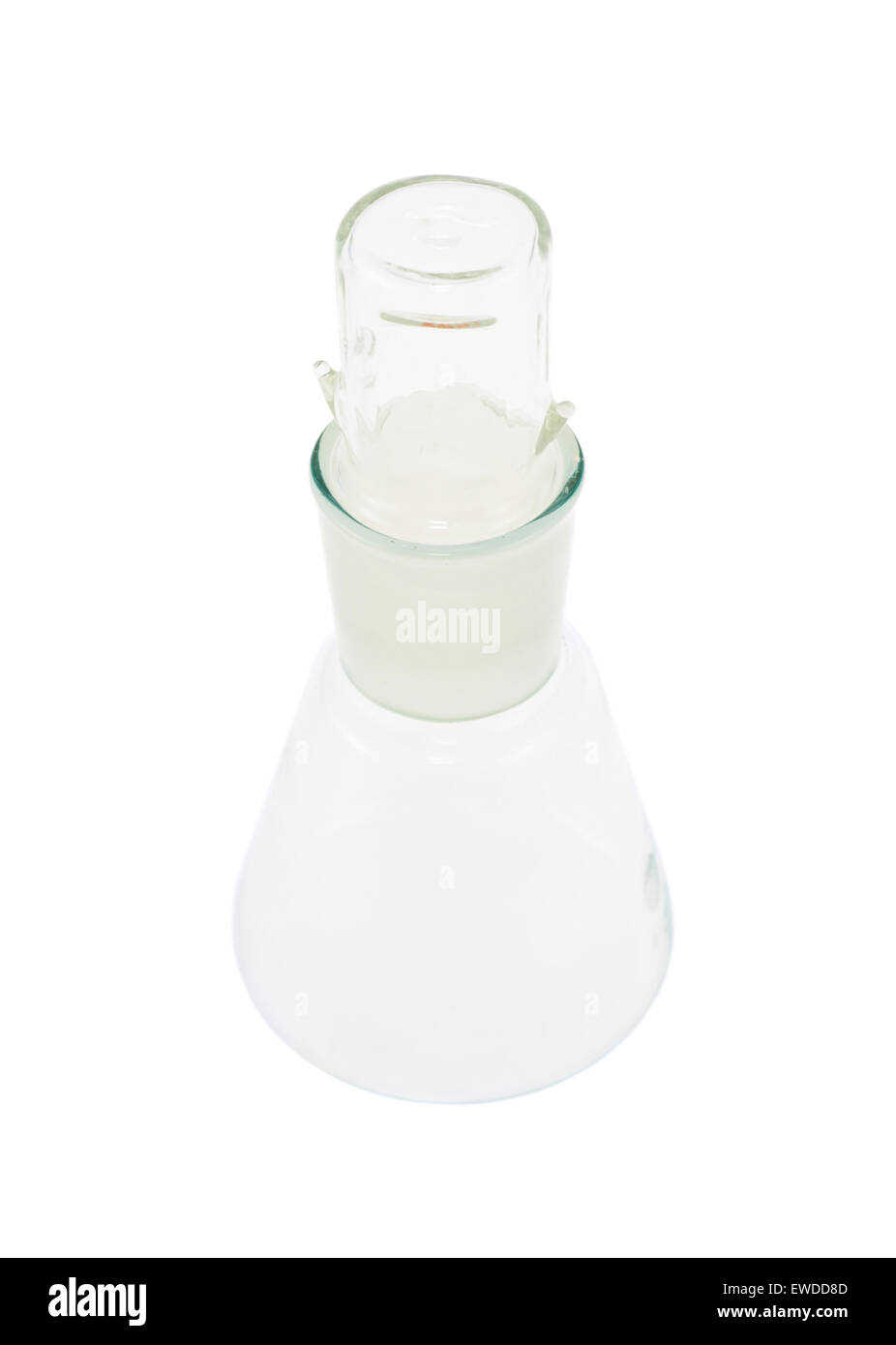 Empty Erlenmeyer flask isolated Stock Photo - Alamy