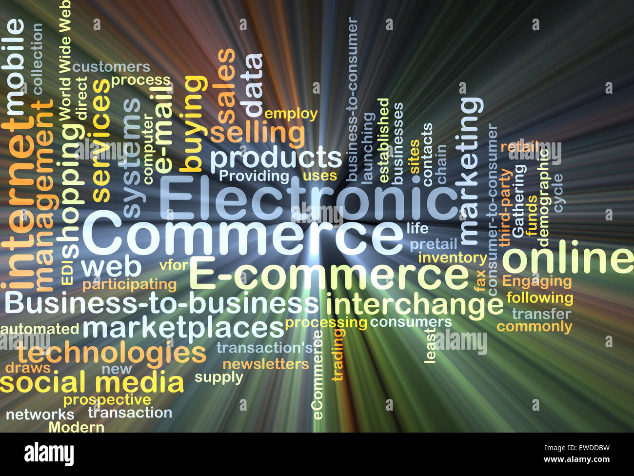 Background concept wordcloud illustration of electronic commerce ...