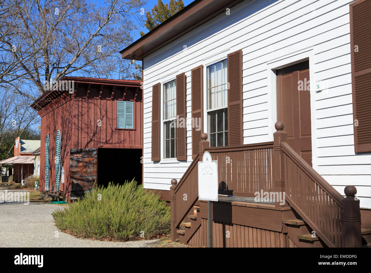 Grange Hall, Old Alabama Town, Montgomery, Alabama, USA Stock Photo - Alamy